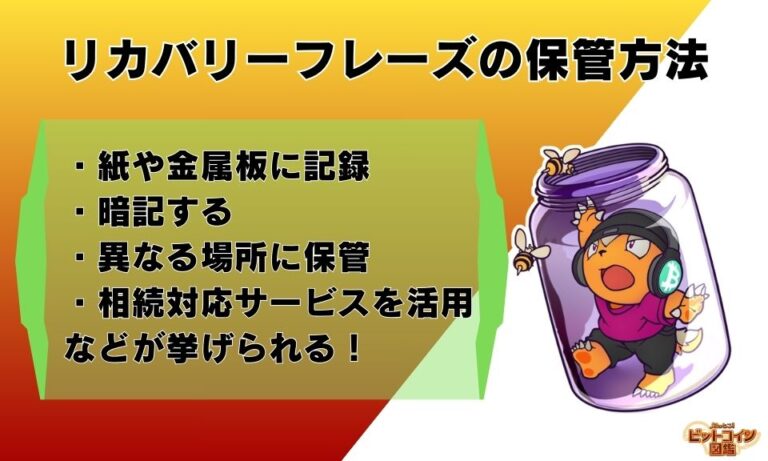 How to Store Recovery Phrases - 知っとこ！ビットコイン図鑑